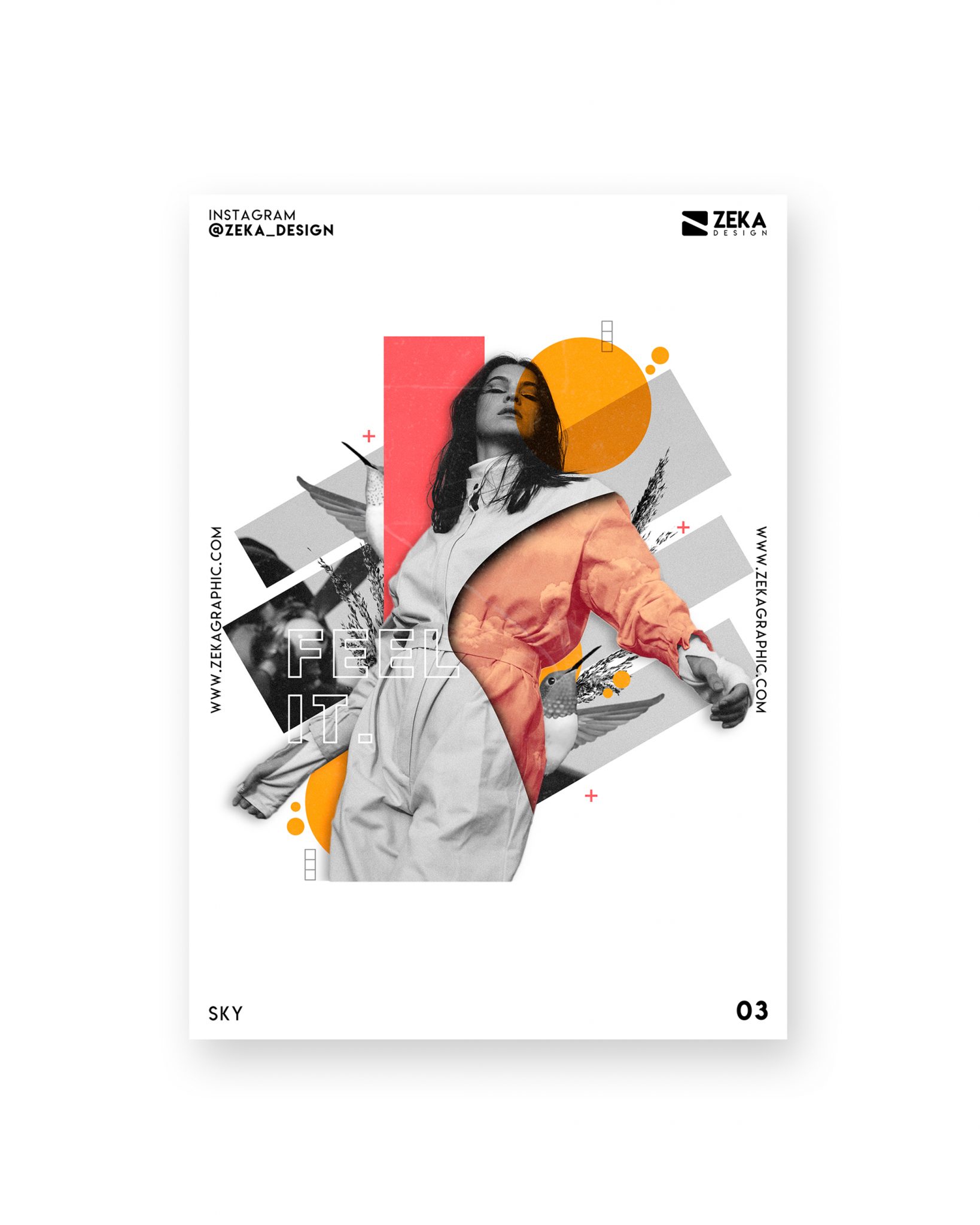 Sky Poster Design Series - Zeka Design