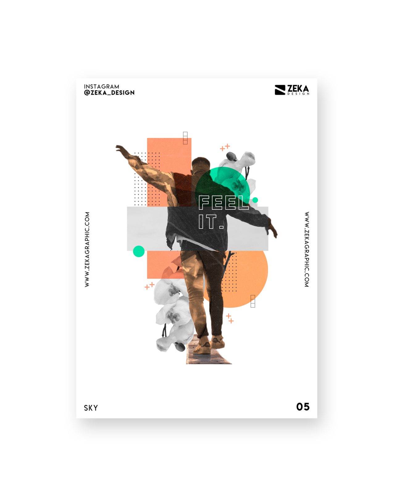 Sky Poster Design Series - Zeka Design