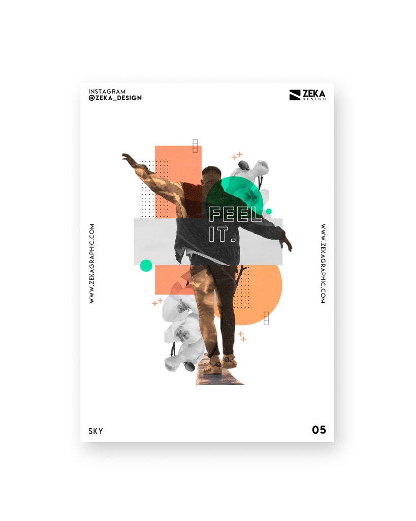 Sky Poster Design Series - Zeka Design