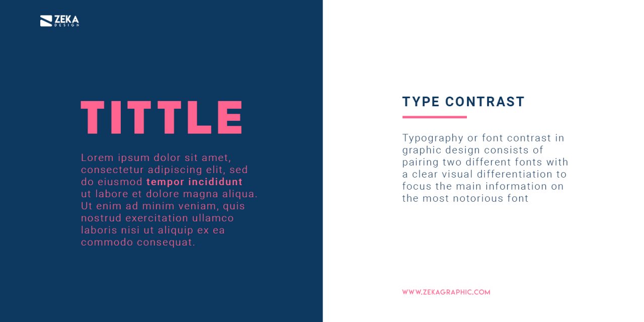 How To Use Contrast in Graphic Design - Zeka Design