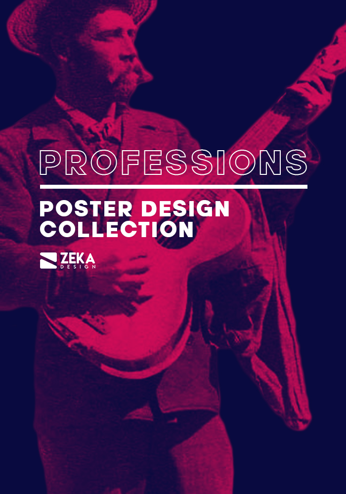 Professions Poster Design Series - Zeka Design
