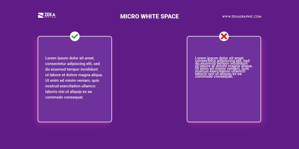 White Space in Graphic Design - Zeka Design