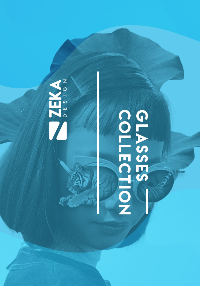 Glasses Poster Design Series - Zeka Design