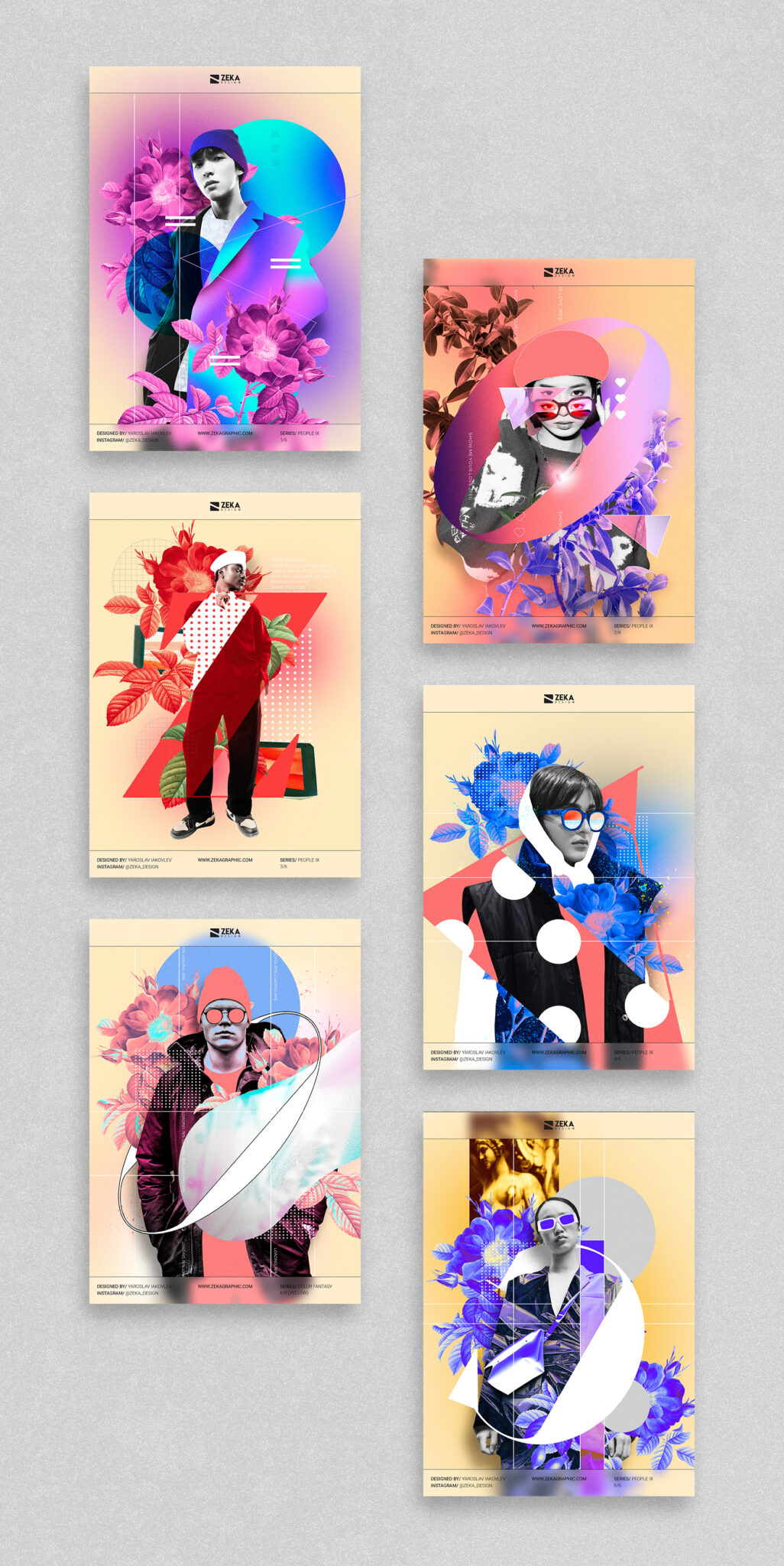 People IX Poster Design Series - Zeka Design