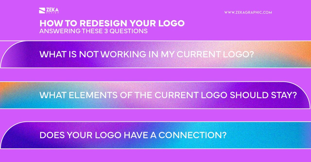 6 Reasons Why You Should Redesign a Logo and How To Do It - Zeka Design