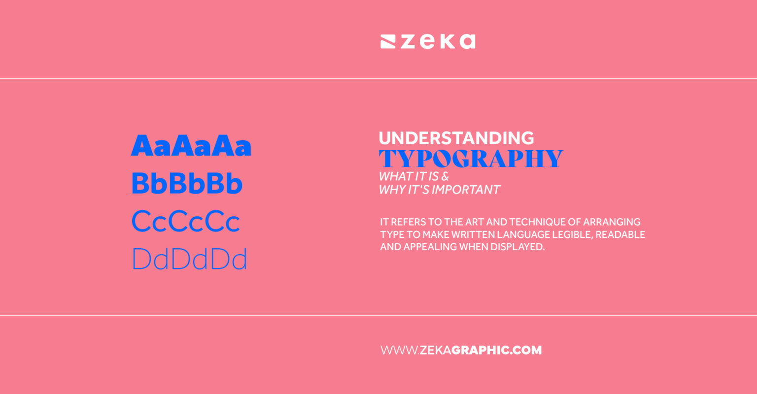 A Beginner's Guide to Typography: The Basics You Need to Know - Zeka Design