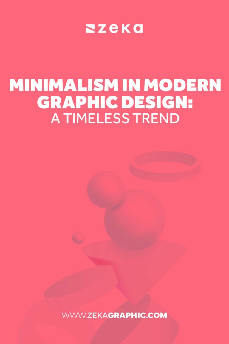 Minimalism in Modern Graphic Design: A Timeless Trend - Zeka Design