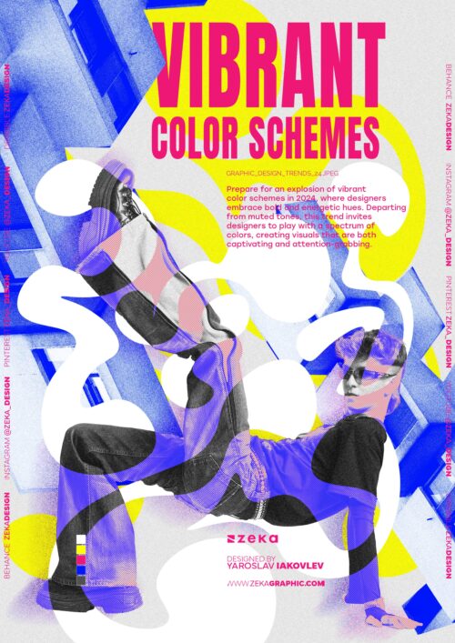 12 Graphic Design Trends 2024 - Zeka Design