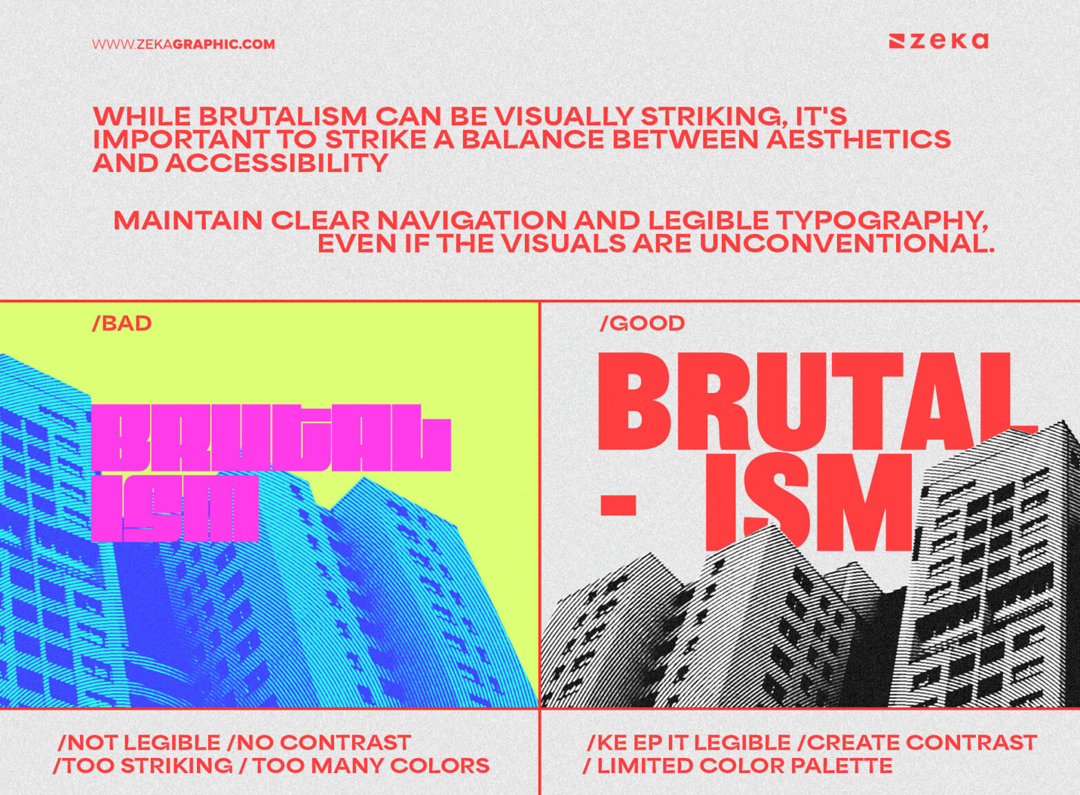 Brutalism in Graphic Design (Complete Guide) - Zeka Design