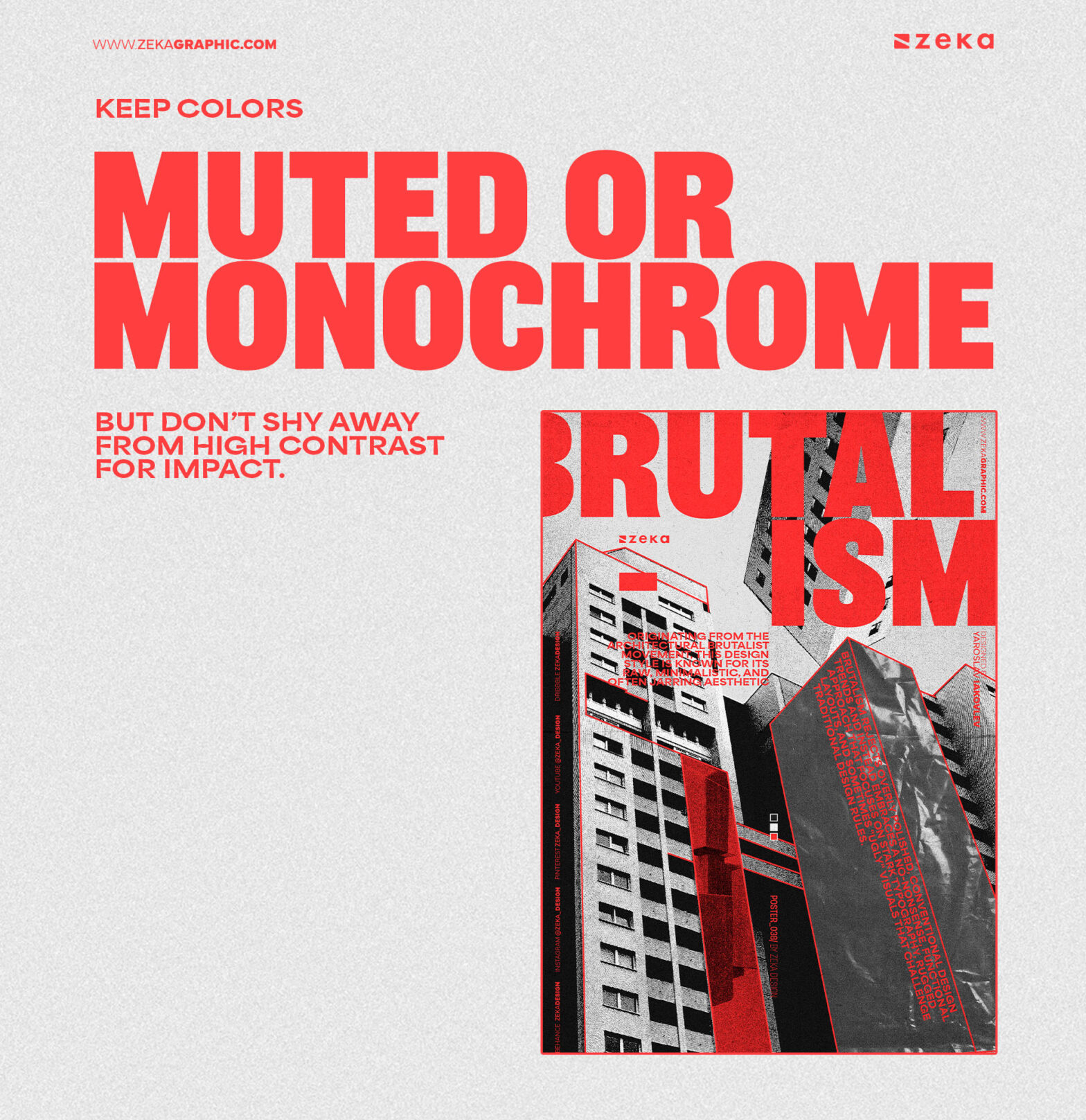 Brutalism in Graphic Design (Complete Guide) - Zeka Design