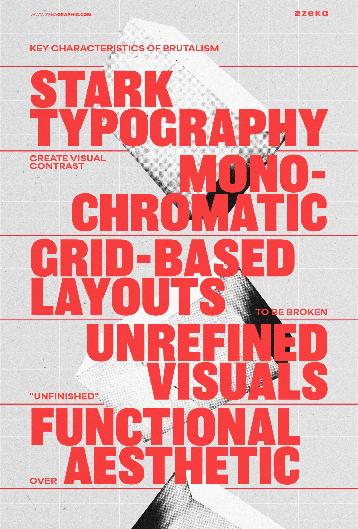 Brutalism in Graphic Design (Complete Guide) - Zeka Design