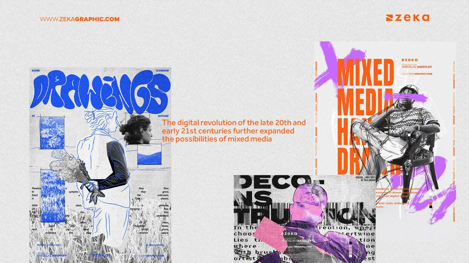 Mixed Media in Graphic Design (Complete Guide) - Zeka Design