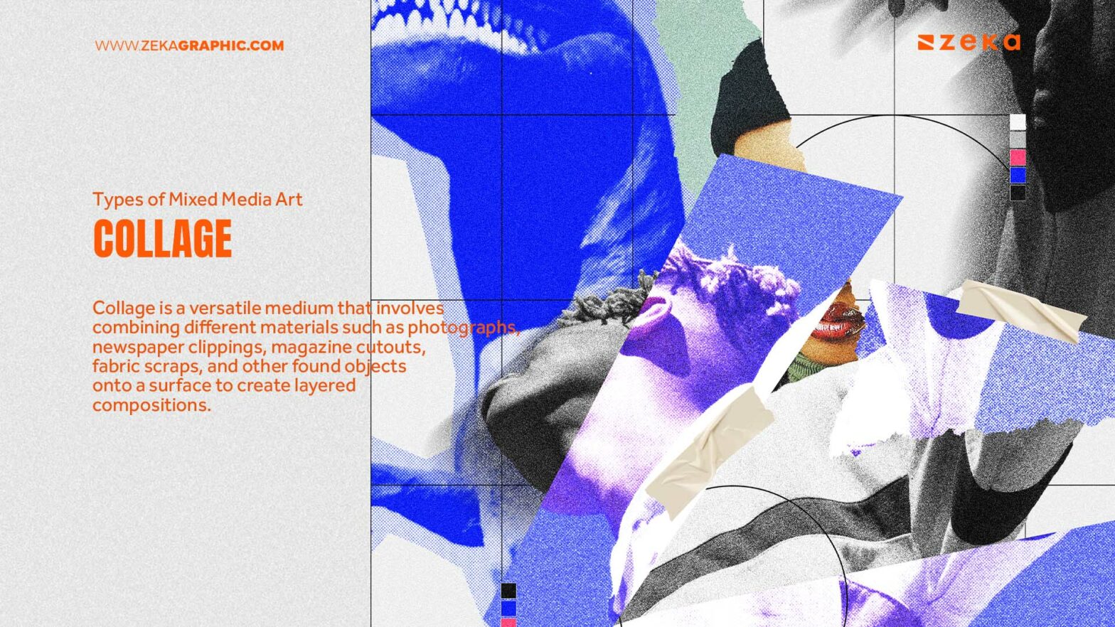 Mixed Media in Graphic Design (Complete Guide) - Zeka Design