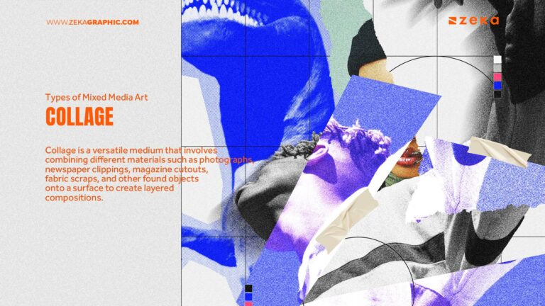 Mixed Media in Graphic Design (Complete Guide) - Zeka Design