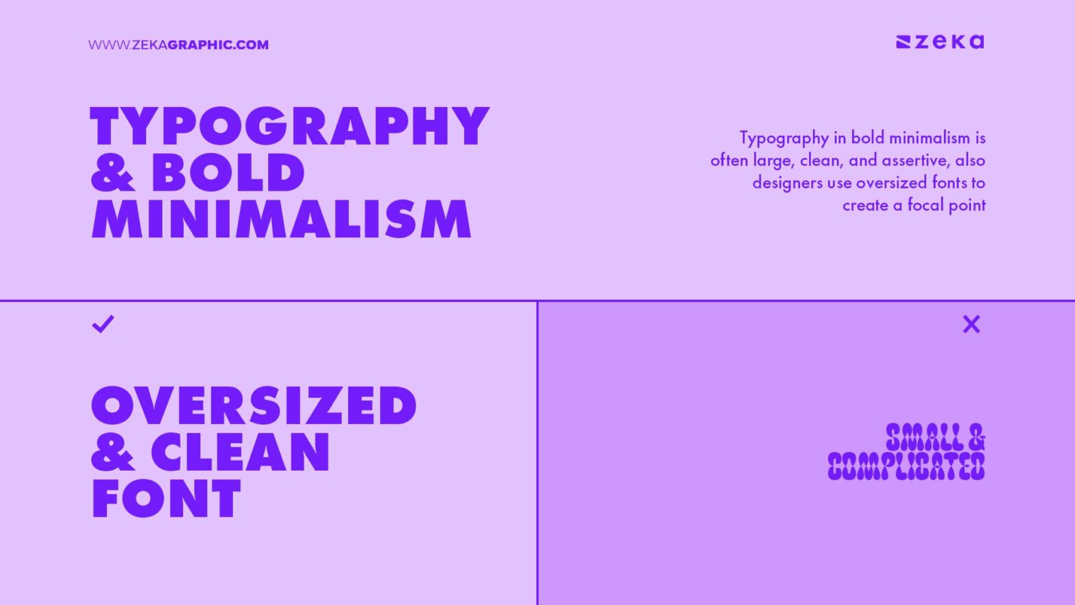 Bold Minimalism in Graphic Design - Zeka Design