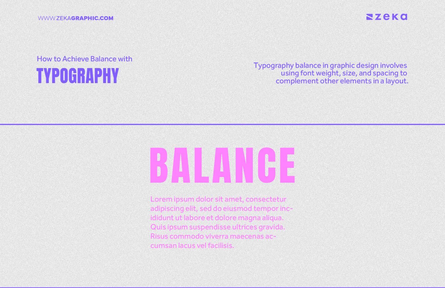 How To Use Balance in Graphic Design - Zeka Design