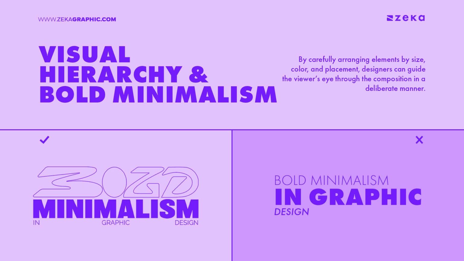 Bold Minimalism in Graphic Design - Zeka Design