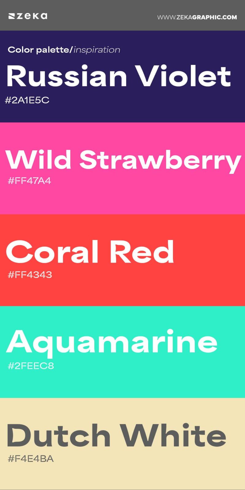 30 Creative Color Palette Ideas for Graphic Designers - Zeka Design