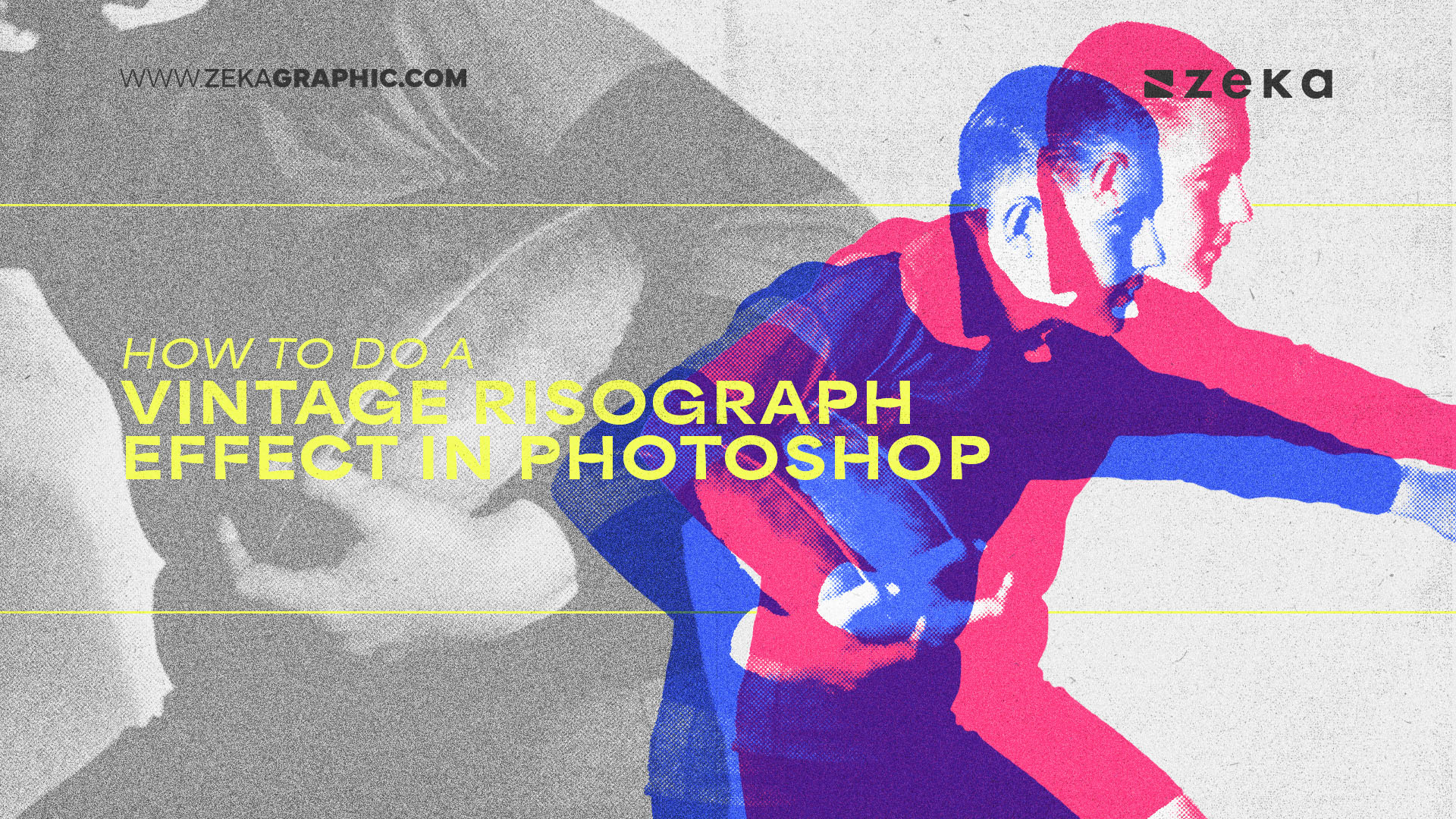Vintage Risograph Effect: Photoshop Tutorial - Zeka Design