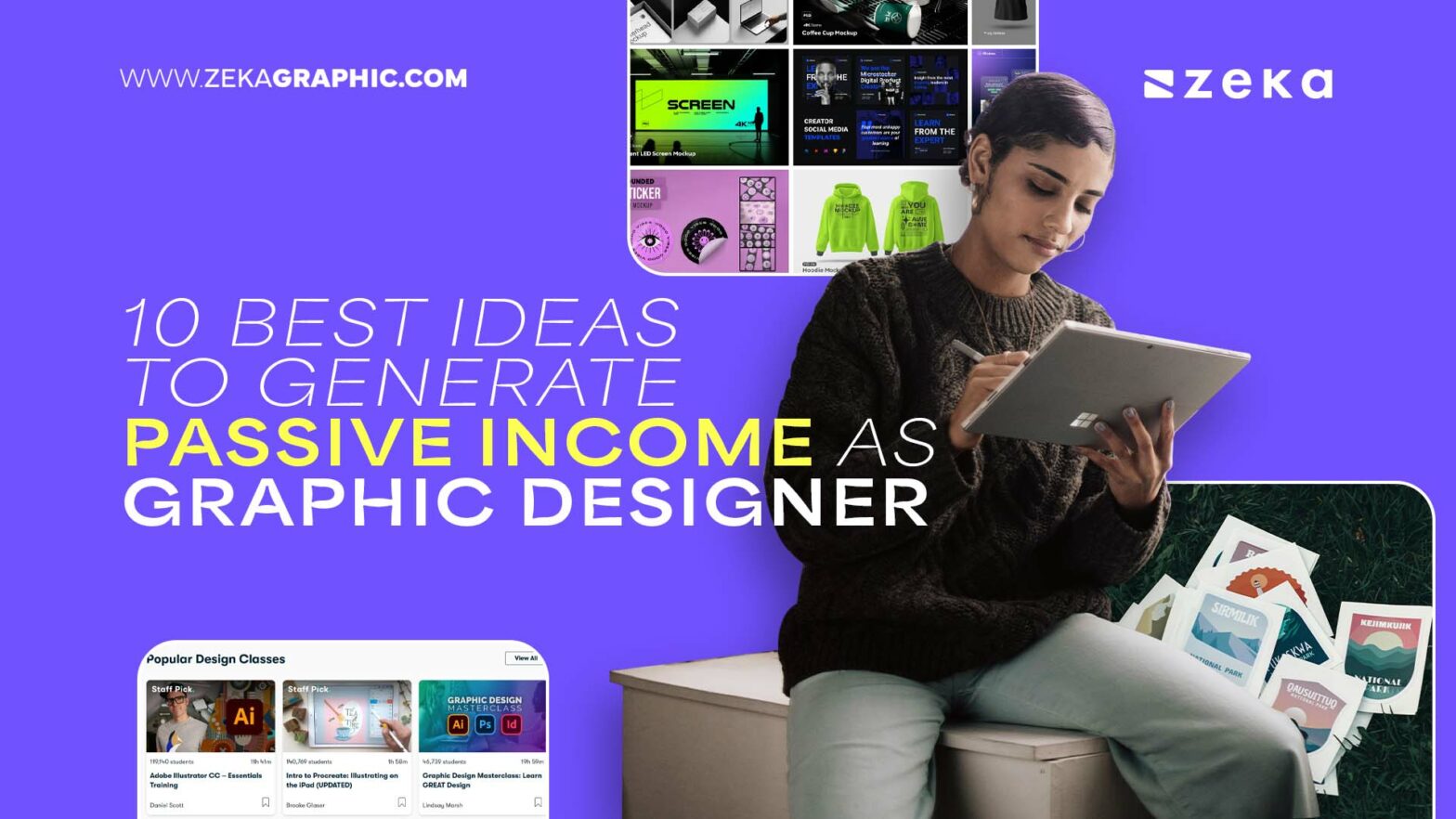 10 Best Passive Income Ideas for Graphic Designers - Zeka Design