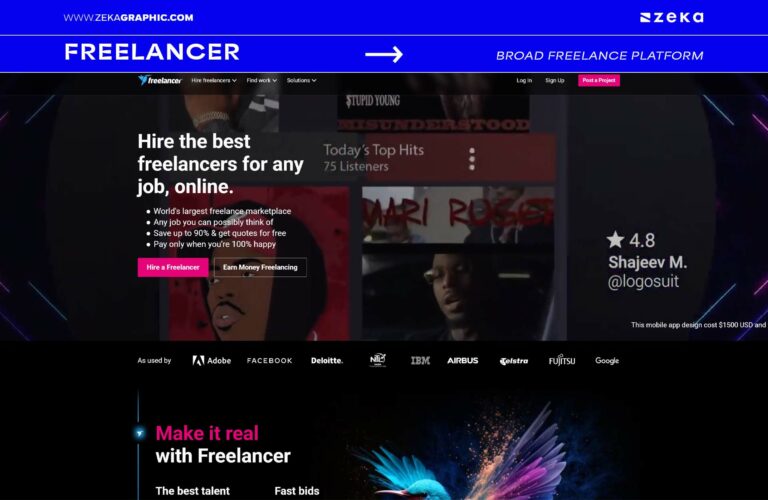Top 10 Websites to Find Freelance Graphic Design Jobs - Zeka Design