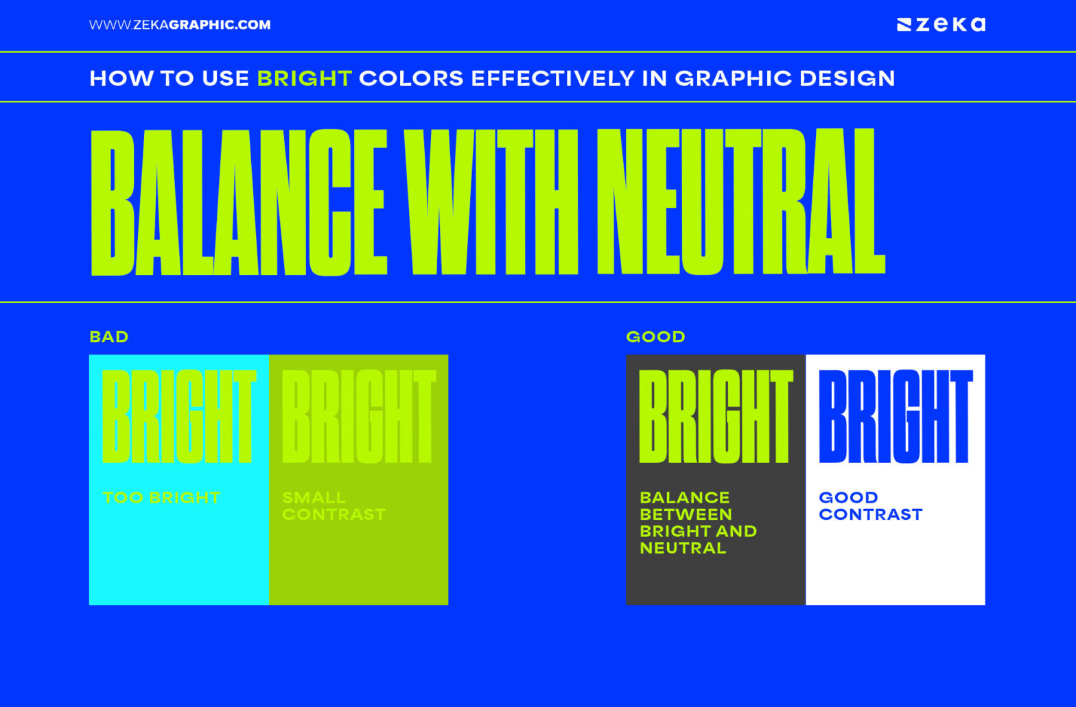 How To Use Bright and Vibrant Colors in Graphic Design - Zeka Design