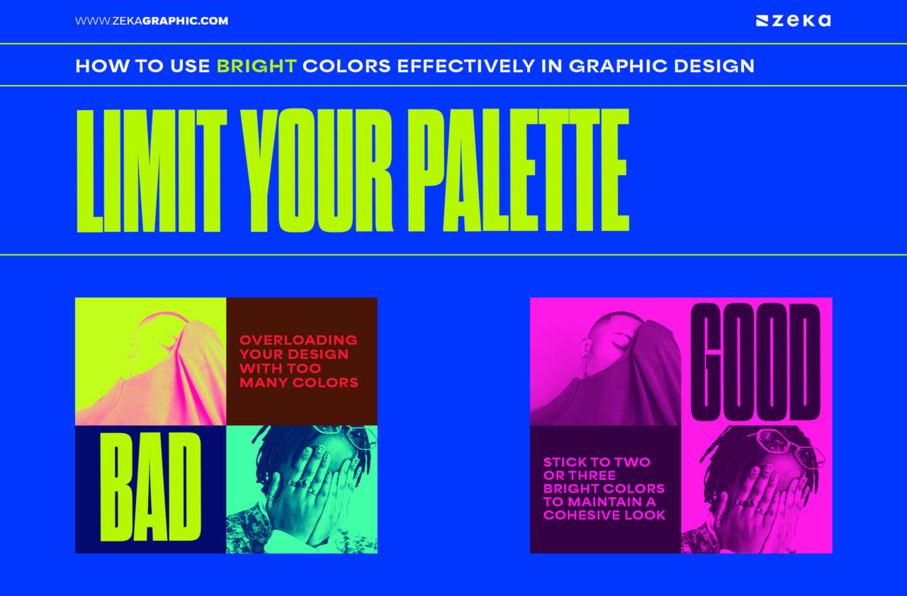 How To Use Bright and Vibrant Colors in Graphic Design - Zeka Design
