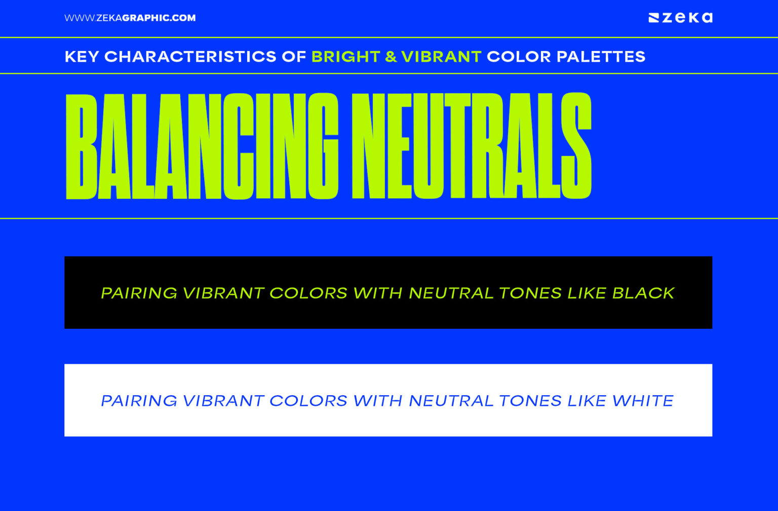 How To Use Bright and Vibrant Colors in Graphic Design - Zeka Design