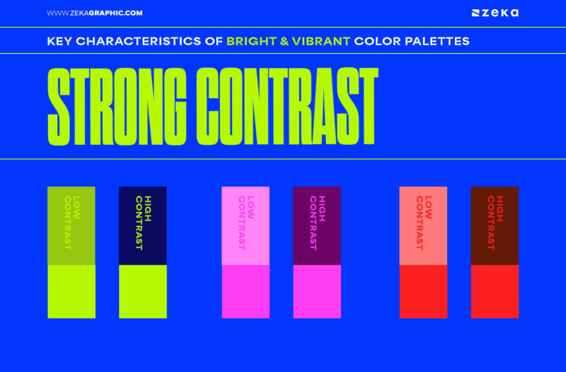 How To Use Bright and Vibrant Colors in Graphic Design - Zeka Design