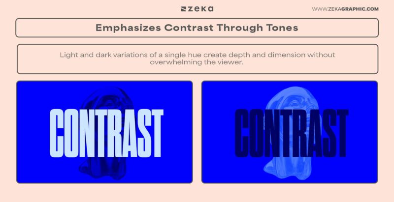 Monochromatic Colors in Graphic Design (Ultimate Guide) - Zeka Design