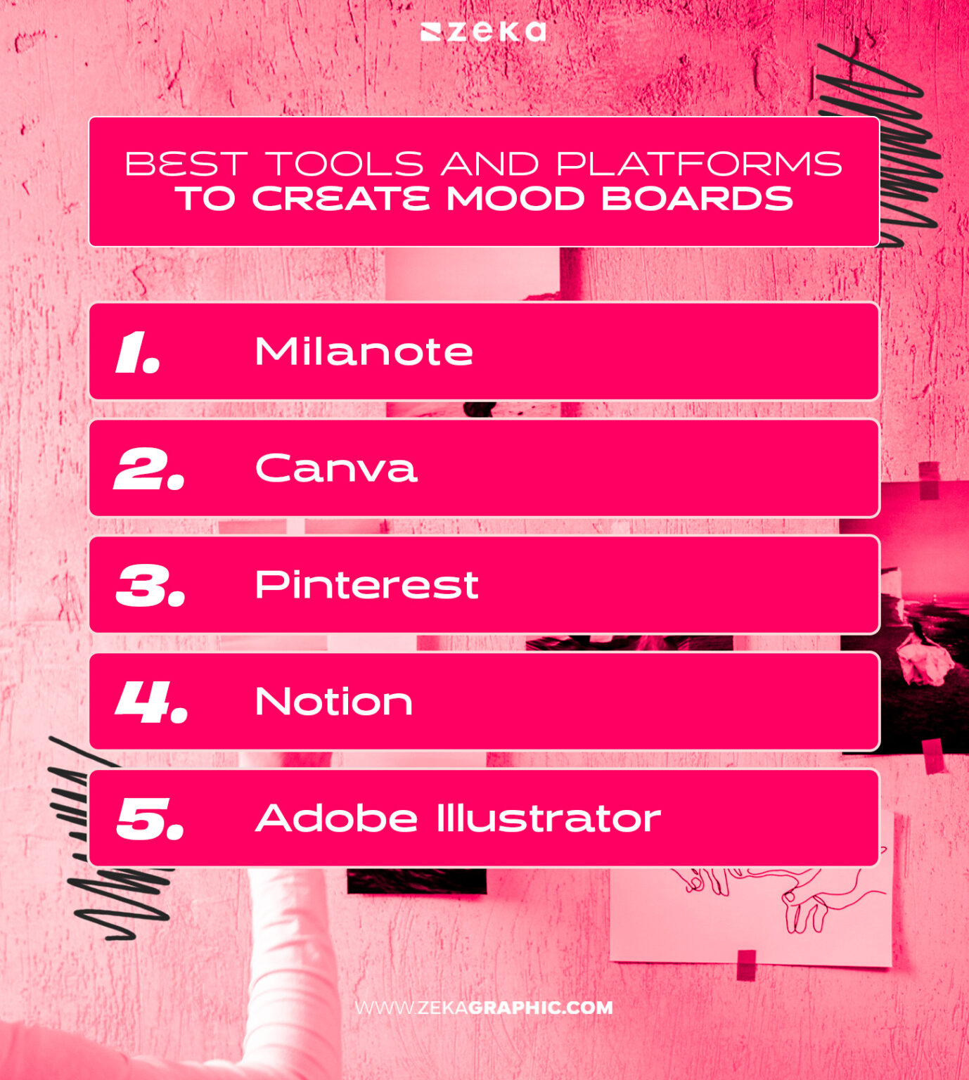 How to Make a Mood Board for Graphic Design (Step-by-Step) - Zeka Design