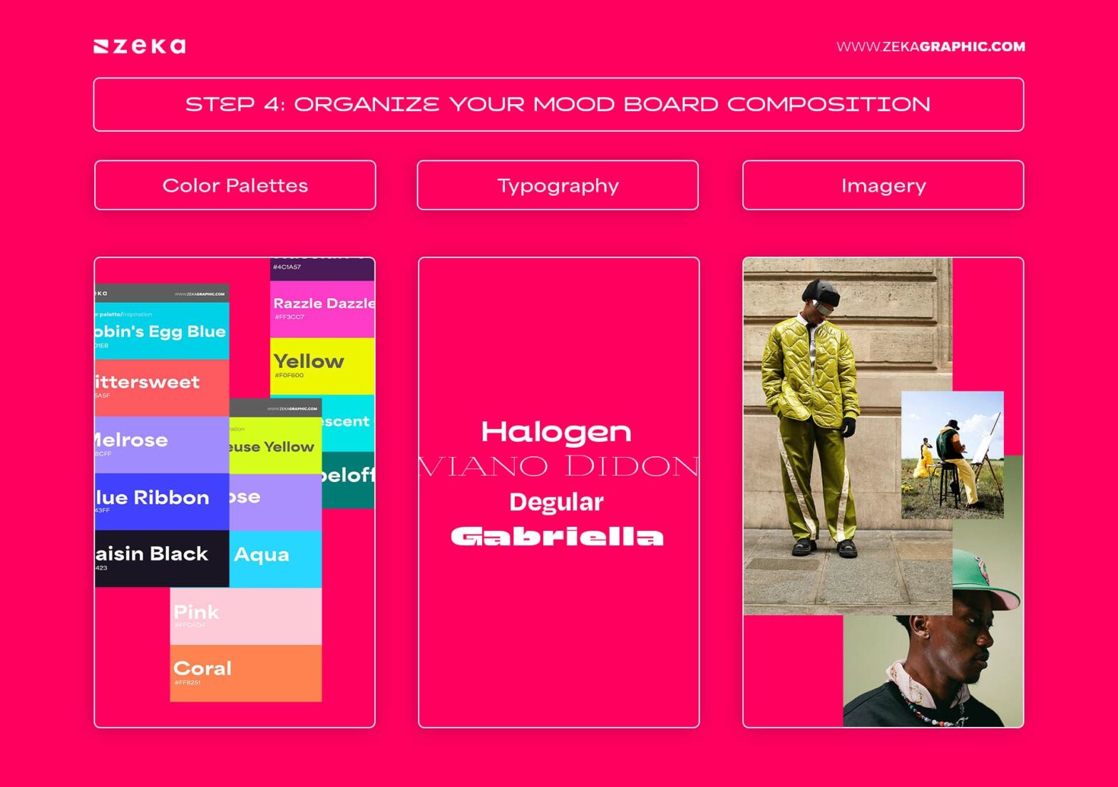 How to Make a Mood Board for Graphic Design (Step-by-Step) - Zeka Design