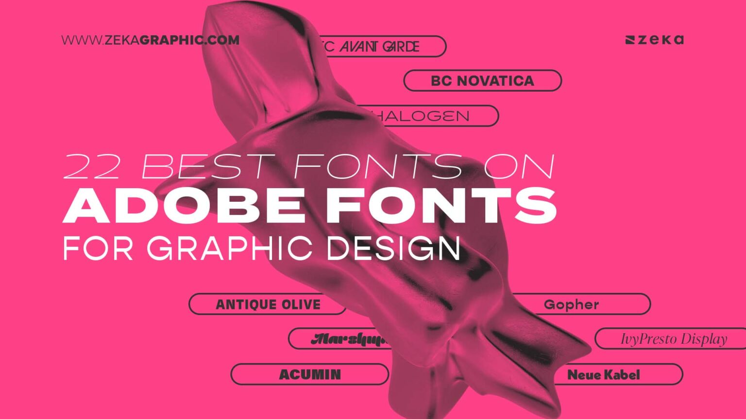 22 Best Fonts on Adobe Fonts for Graphic Design - Zeka Design
