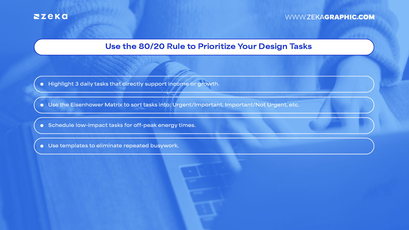 How to Manage Time & Projects as a Solo Designer - Zeka Design
