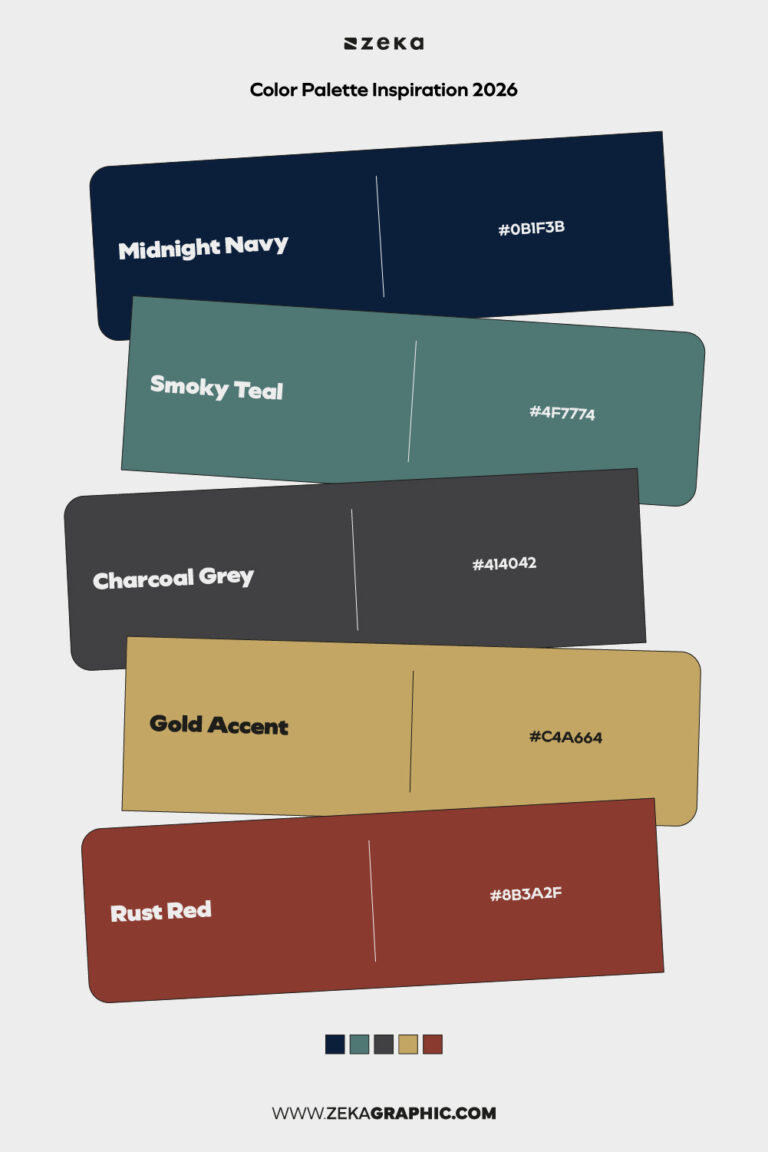 30 Creative Color Palette Ideas for 2026 - Zeka Design
