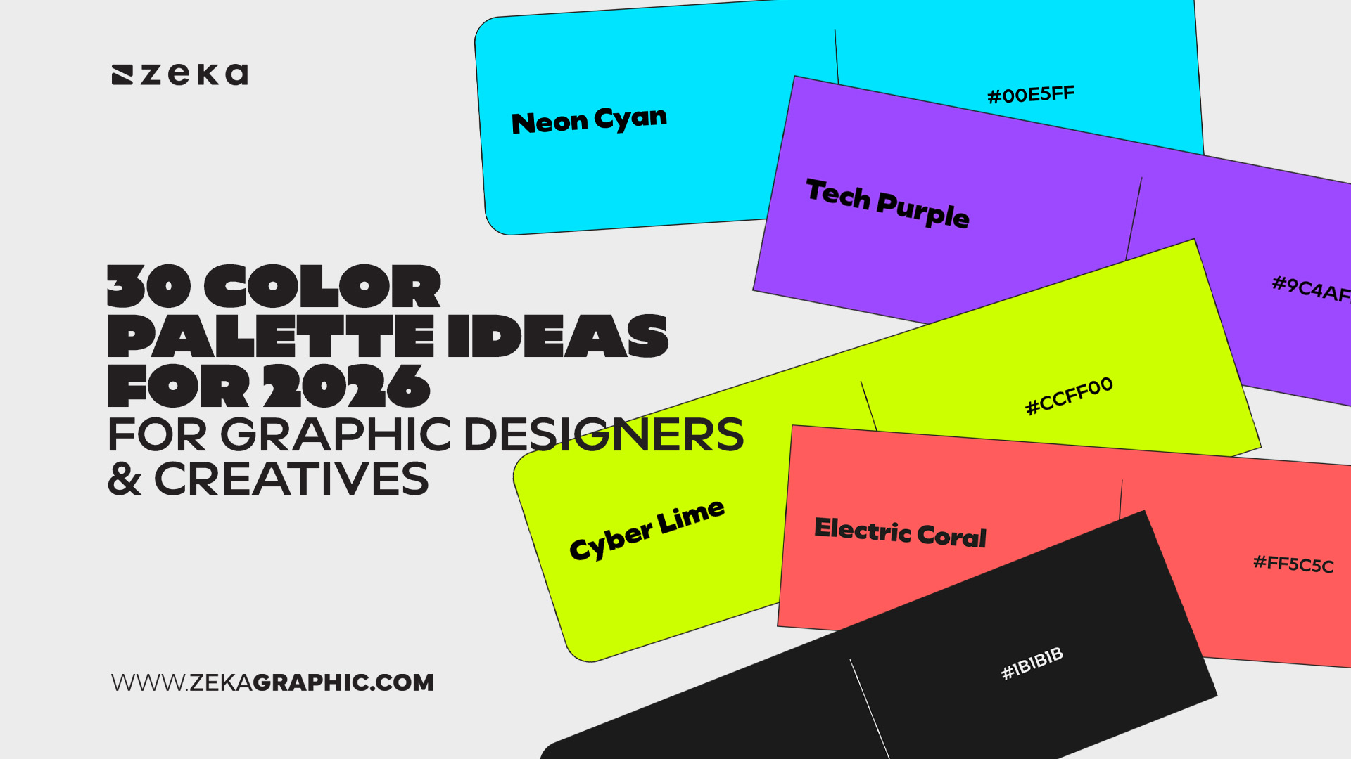 30 Creative Color Palette Ideas for 2026 - Zeka Design