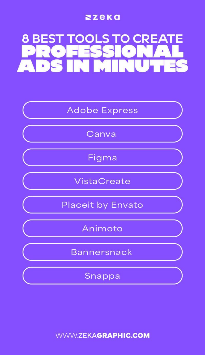 8 Best Tools to Create Professional Ads in Minutes (Free + Paid) - Zeka ...