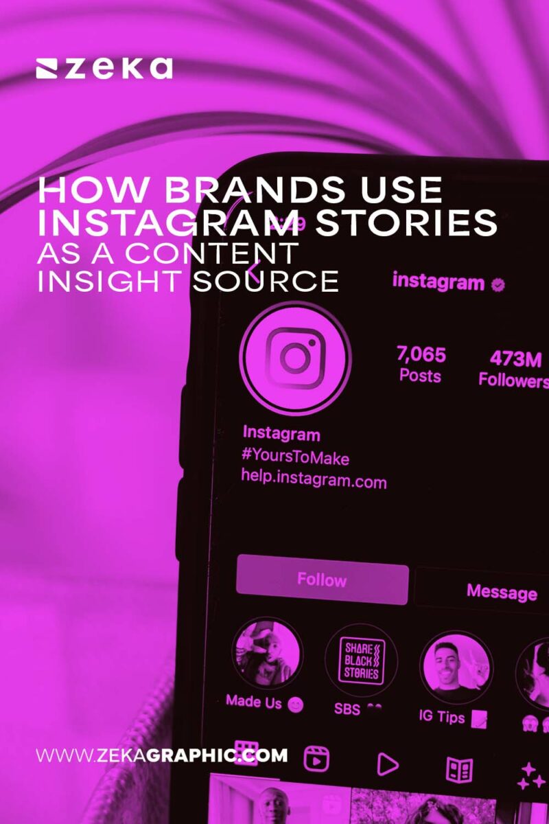 How Brands Use Instagram Stories as a Content Insight Source - Zeka Design