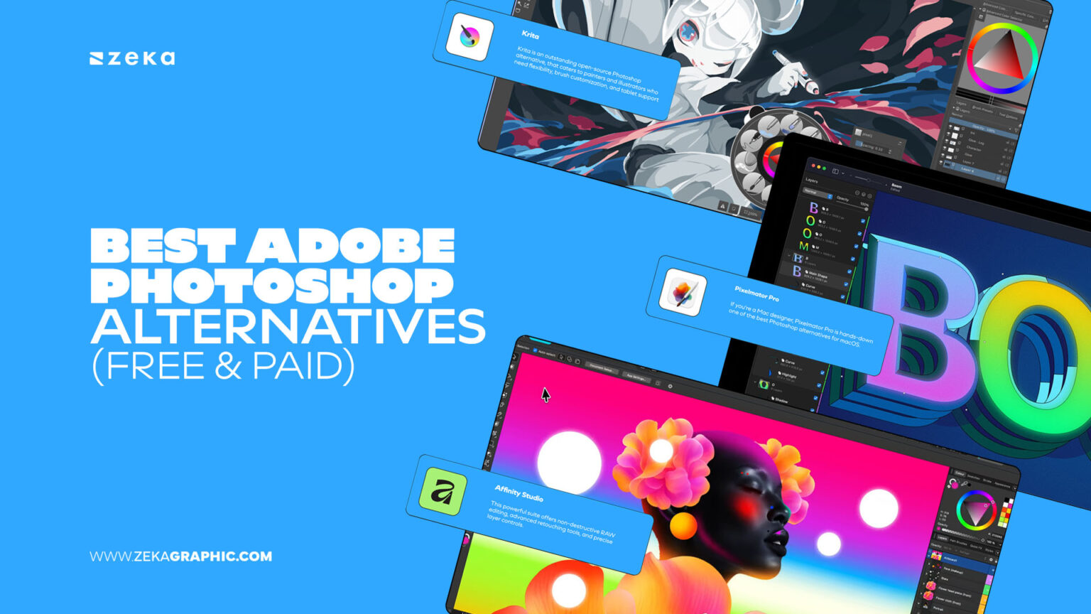 Best Adobe Photoshop Alternatives (Free & Paid) for Designers - Zeka Design